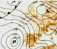 Meteorología. 1º ESO: Mapas de isobaras y frentes