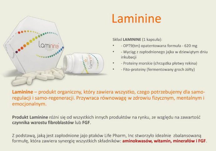 Suplement diety Laminine to iskra życia.: Przykład działania Laminine a ...