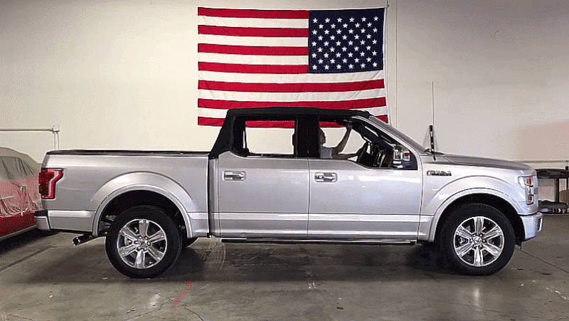 La camioneta Ford F-150 convertible es una belleza todo Terreno