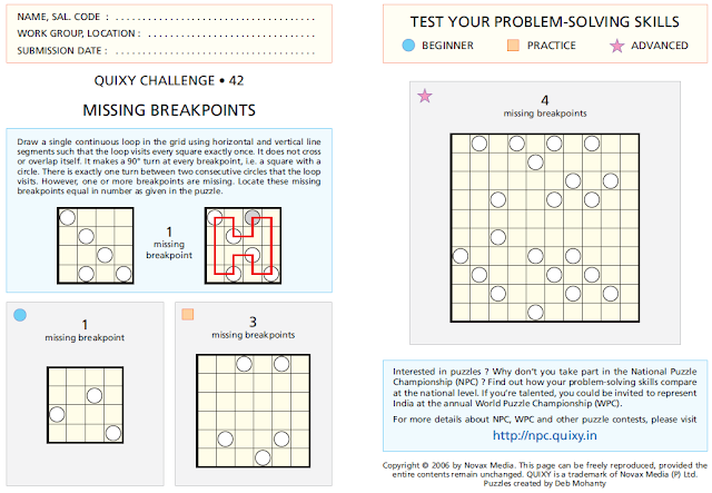 MISSING BREAKPOINTS (QC-42) MISSING BREAKPOINTS (QC-42)