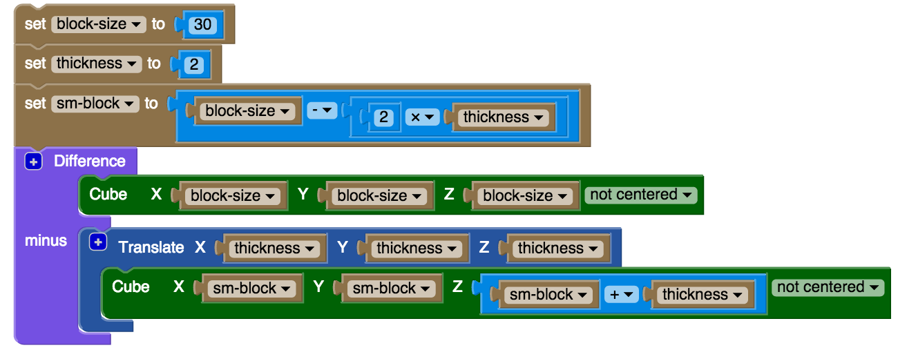 Maker Club: BlocksCAD 102: Coding a 3D Box That Grows