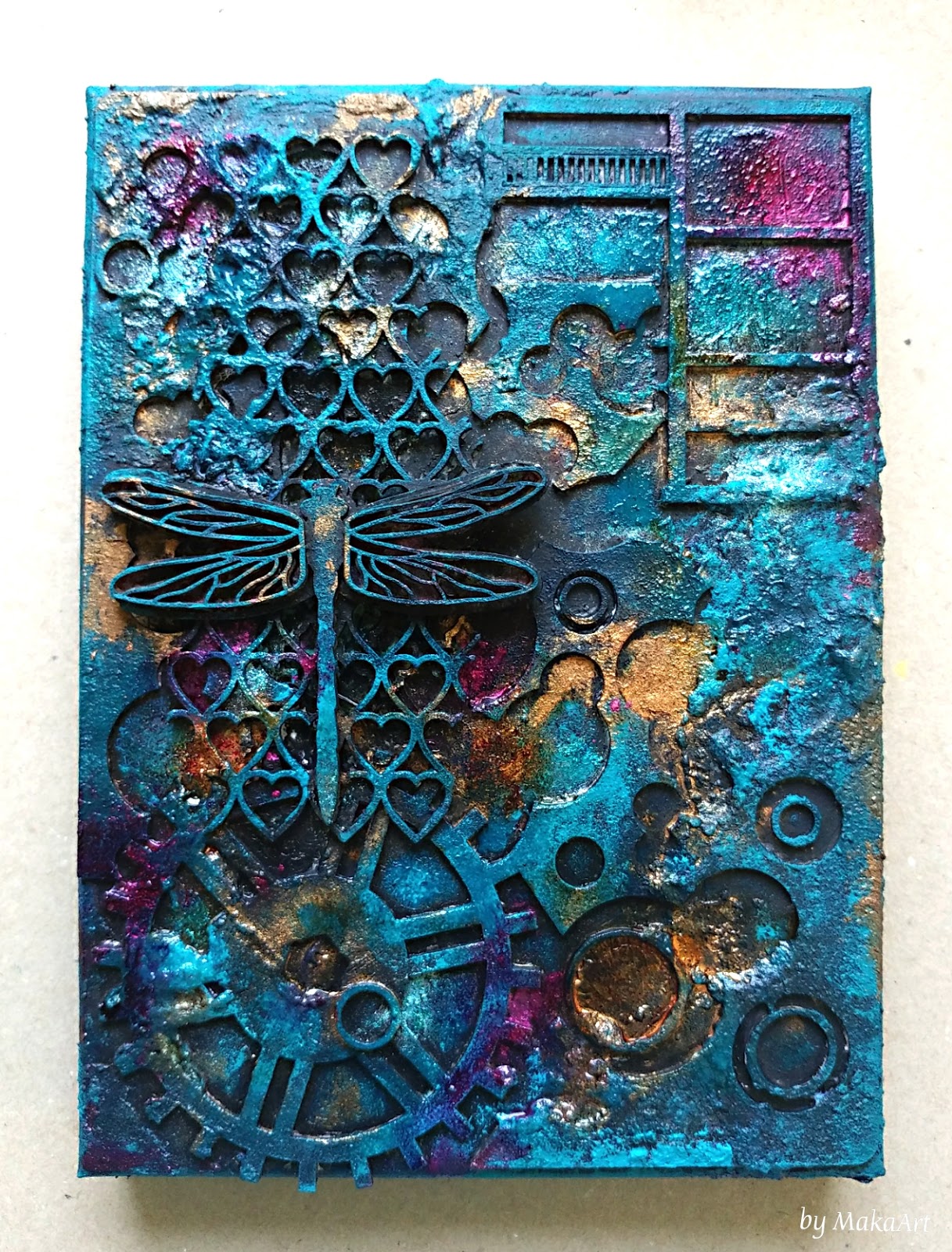 My journey through the mixed media world...: Recycled Mixed Media Box ...