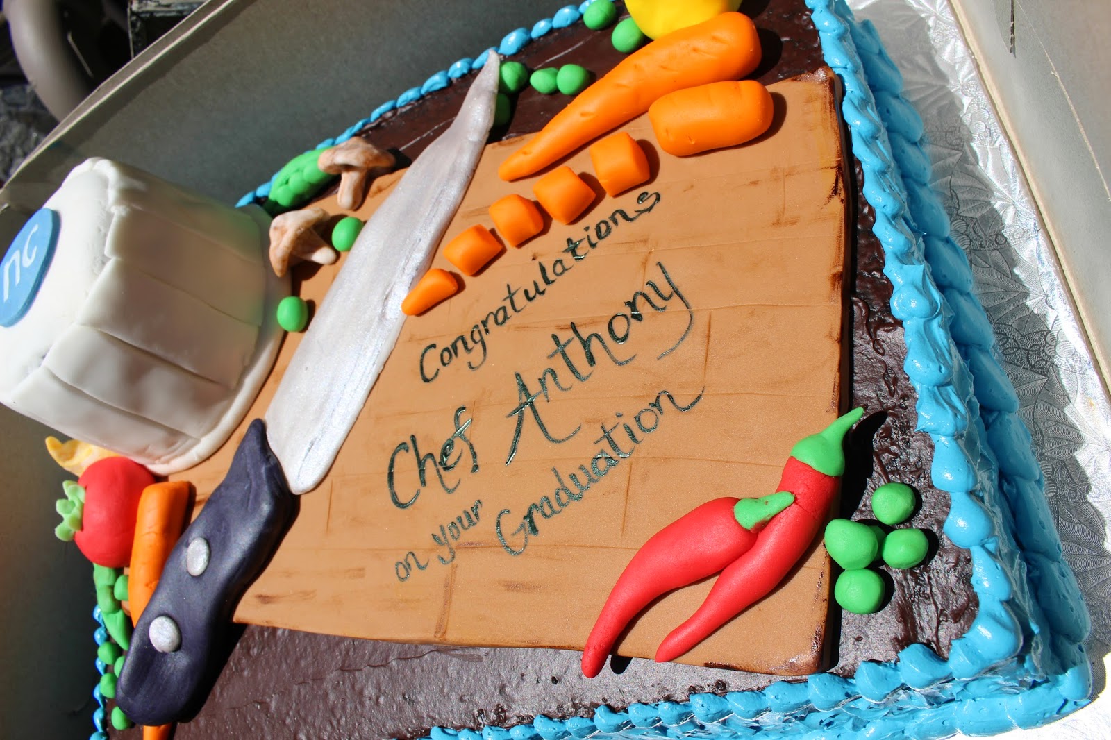 Morgie's Sweet Treats: Chef Graduation Cake