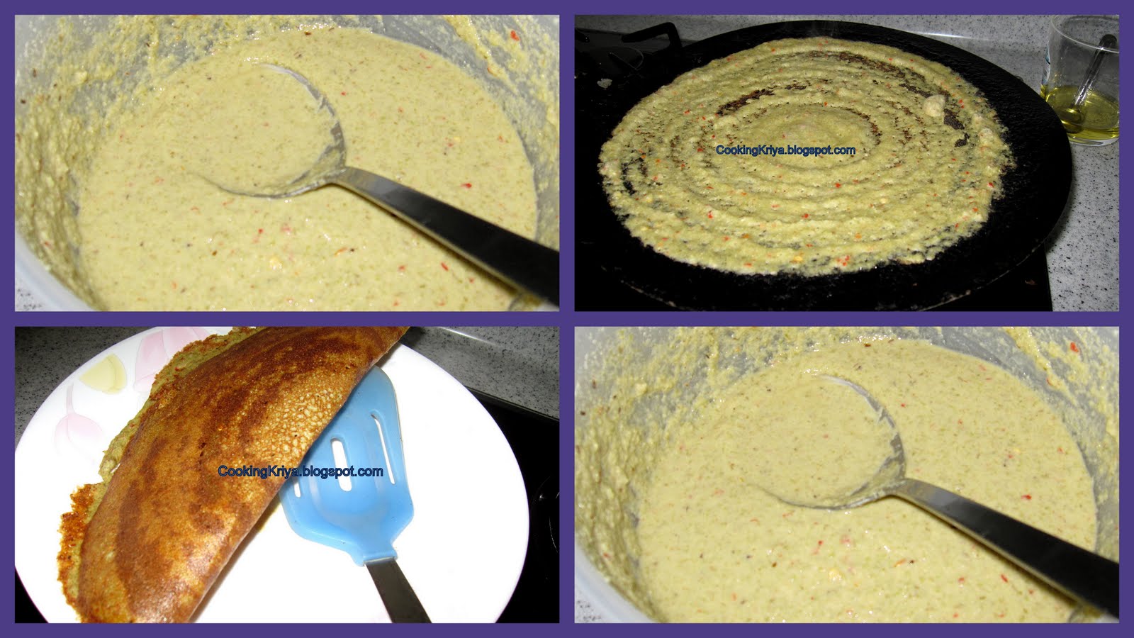 Moong dal dosa/ Pesarattu | COOKING KRIYA