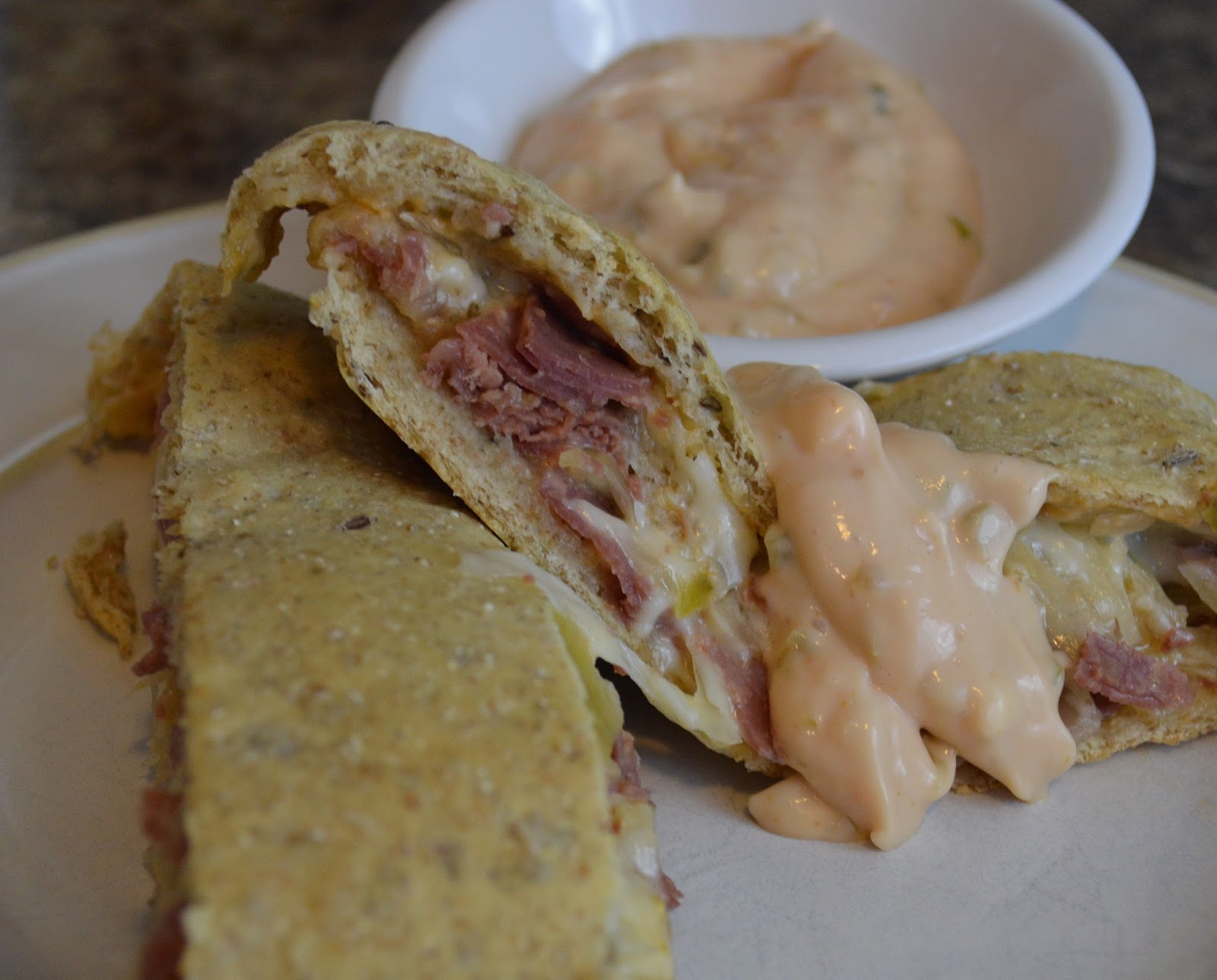 The Messy Apron: Rolled Up Reuben Loaf