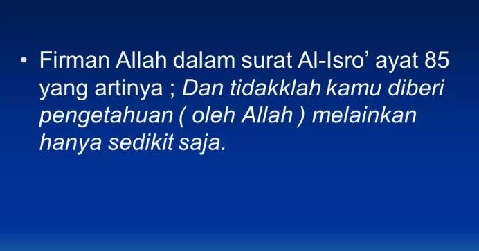 Ilmu Allah | BERBAGIIslam.com