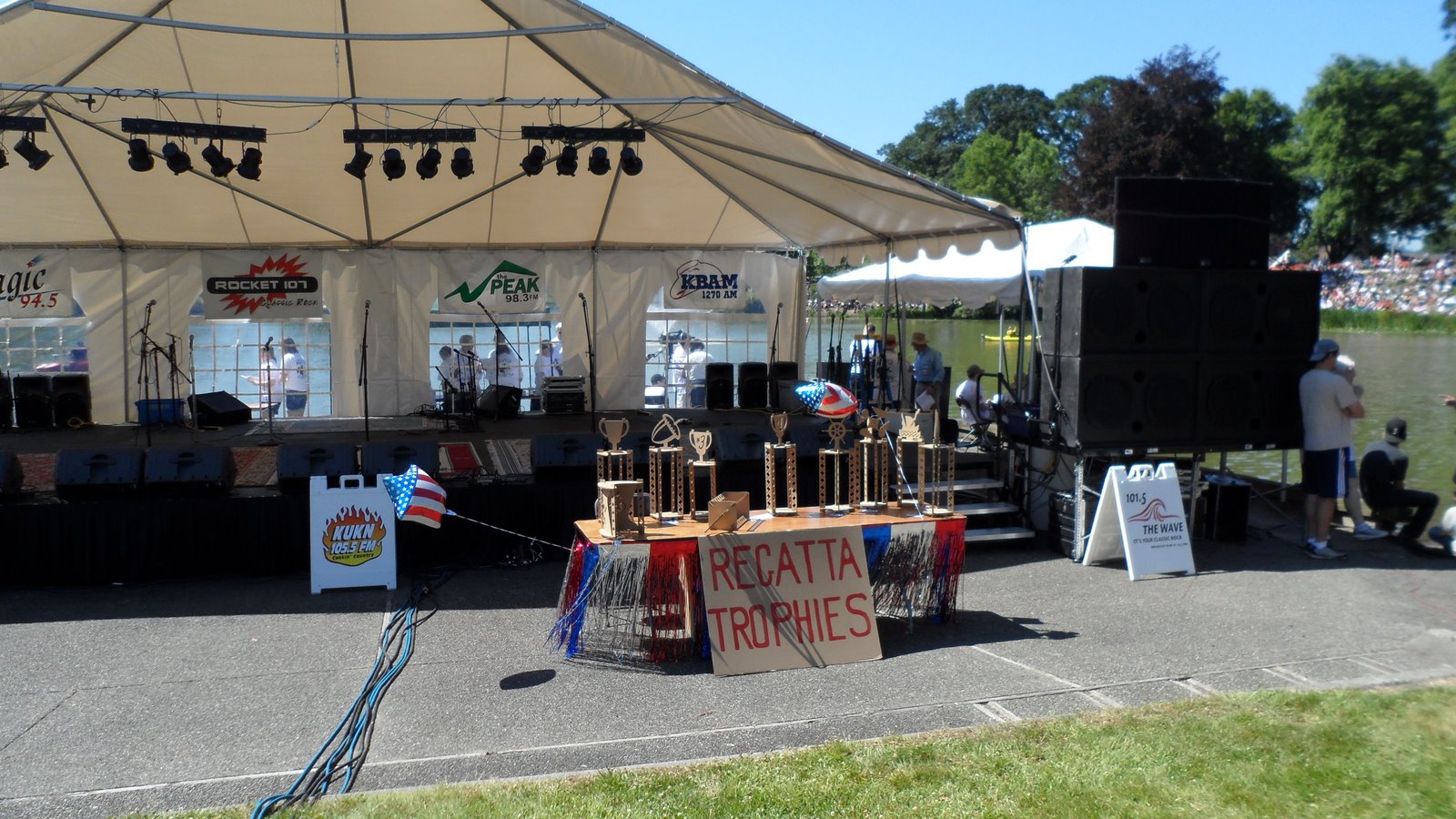 Shamrock Pirates: Cardboard Boat Regatta 2010: Race time!