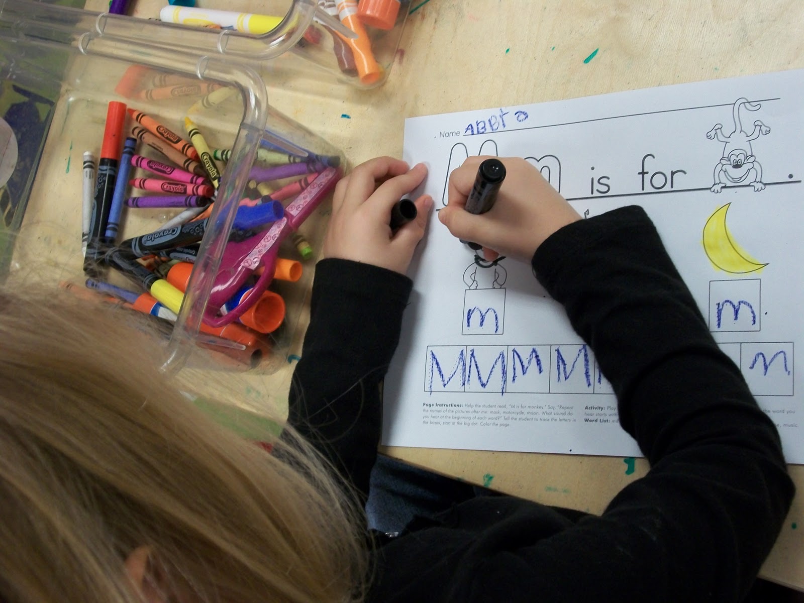 Keeping Up with the Kindergartners: The Letter M