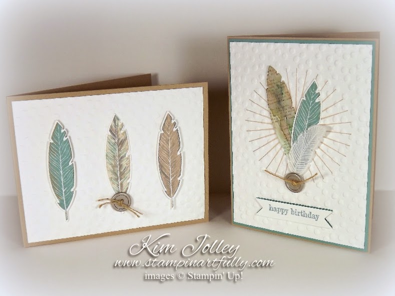 Stampin Artfully: Fabulous Four Feathers