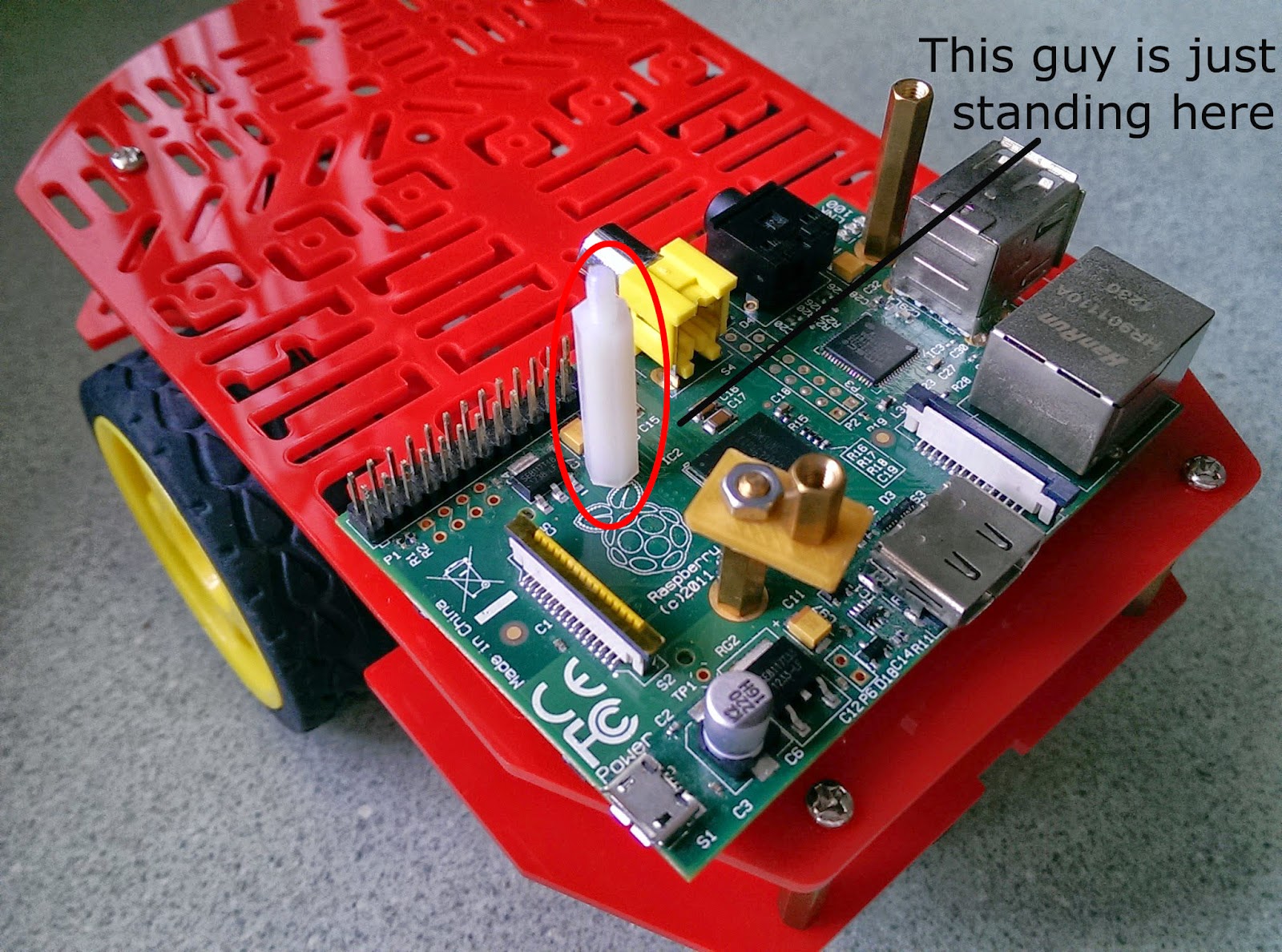 Stack Arduino Uno over Raspberry Pi