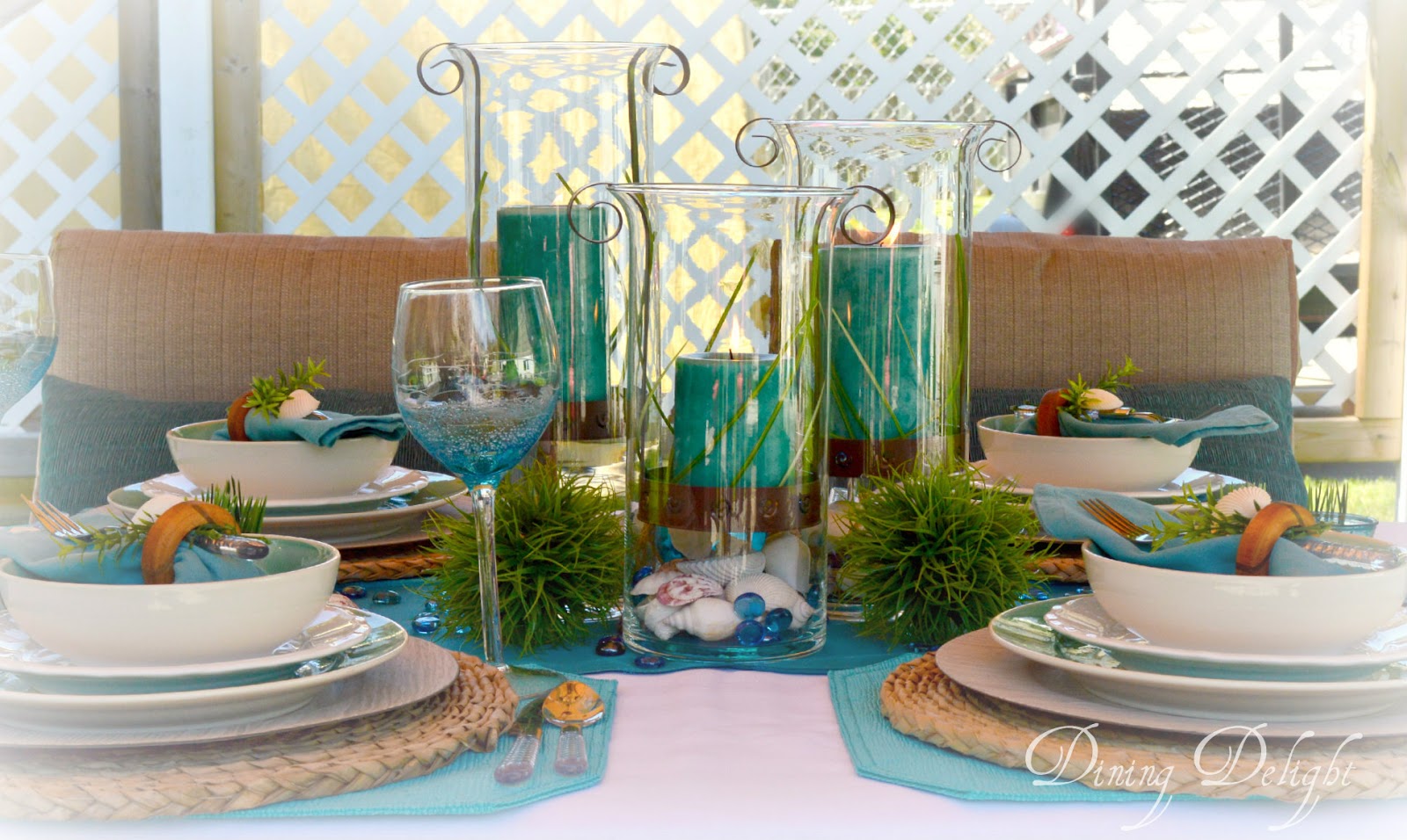 Dining Delight: Beach Tablescape in the Cabana