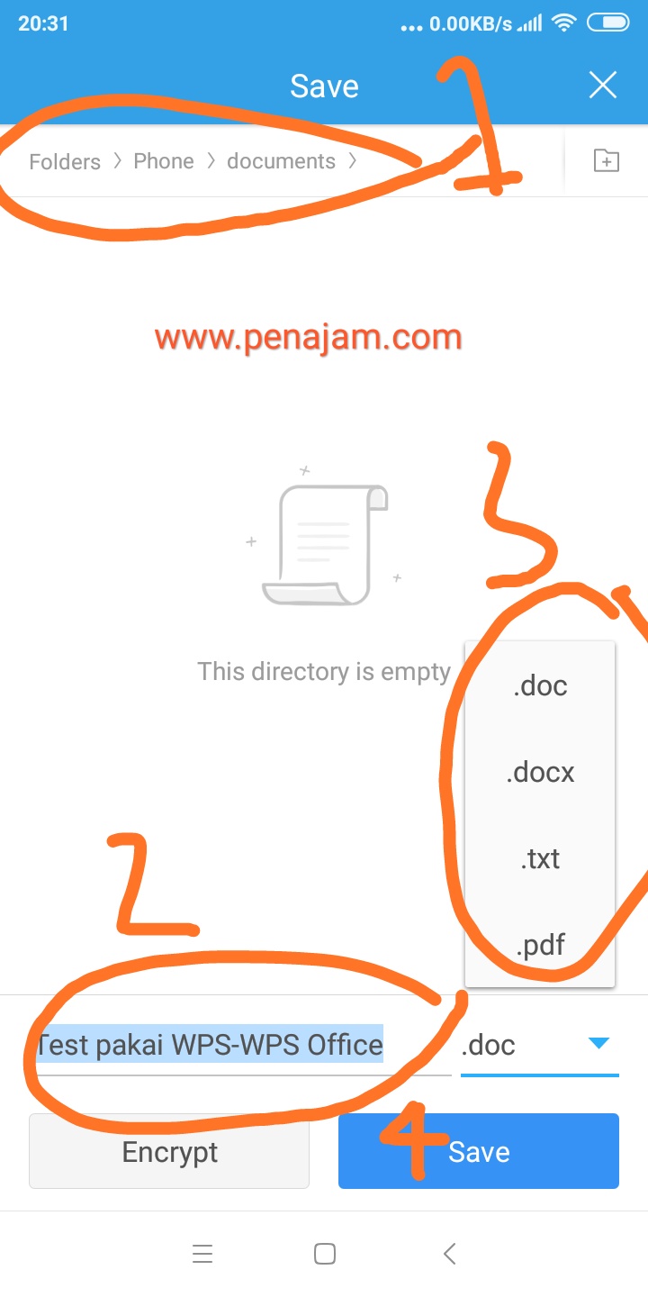 Cara menggunakan WPS Office Writer di Android lengkap gambar