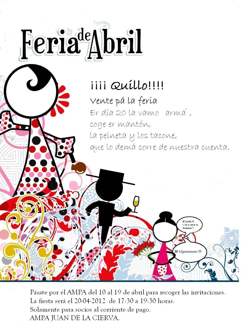 Ampa CEIP Juan de la Cierva: FERIA DE ABRIL