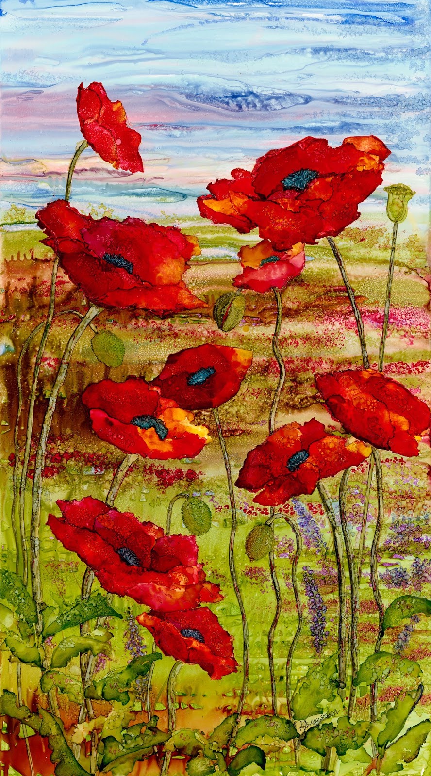 Carol Ann Rasmussen Alcohol Ink Artist: 2017