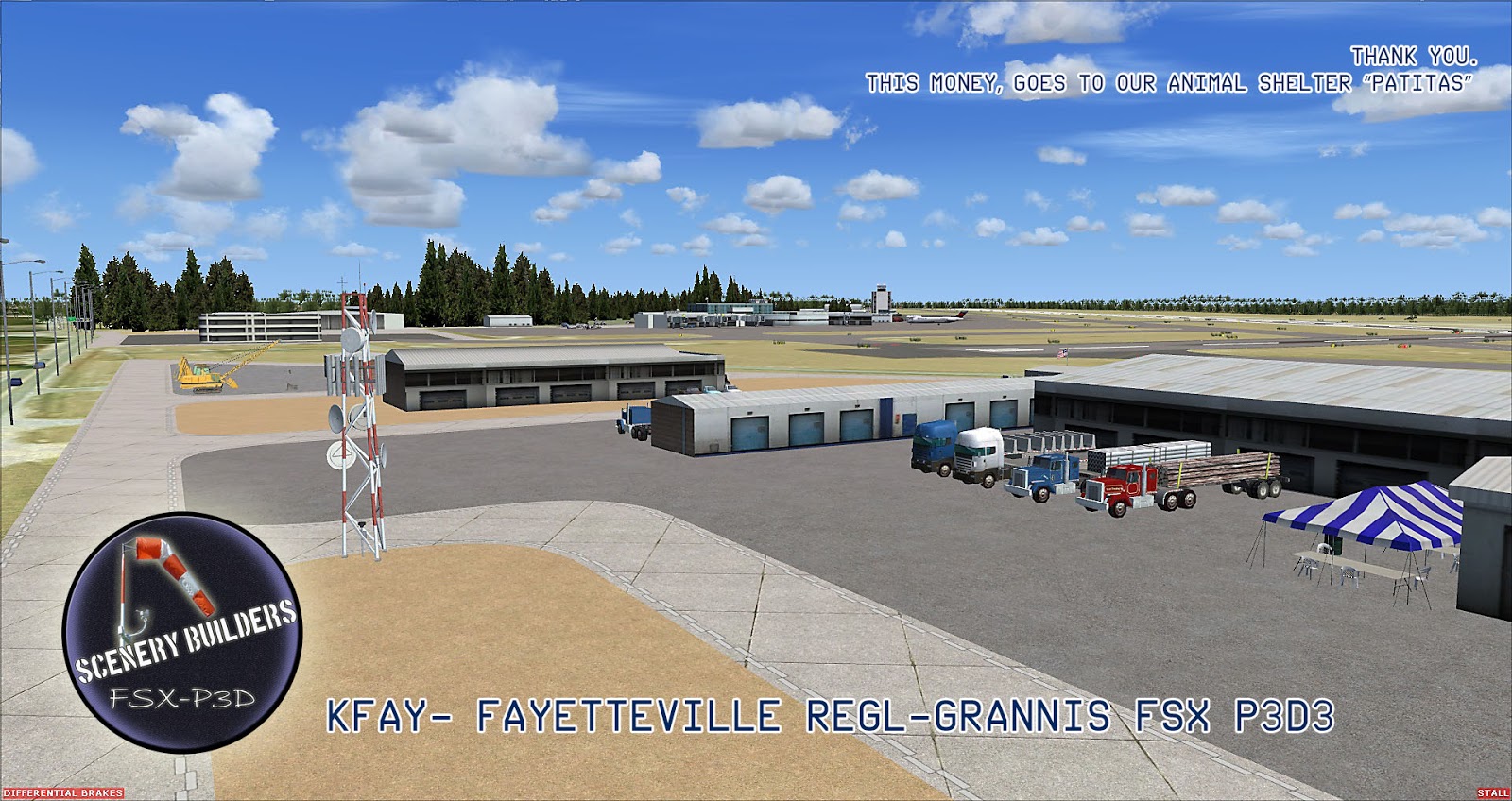 FSX, P3D, MSFS scenerybuilders.: KFAY FayettevilleRegl-Grannis FSX -P3D