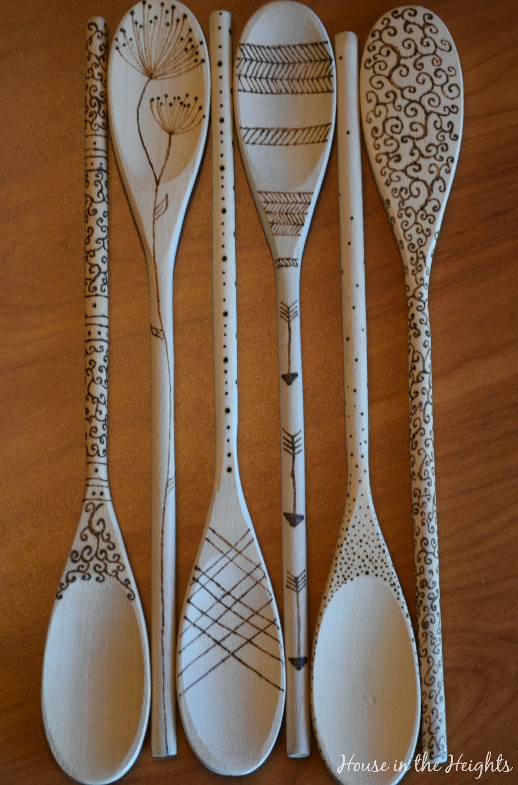 House in the Heights: Wood Burned Spoons