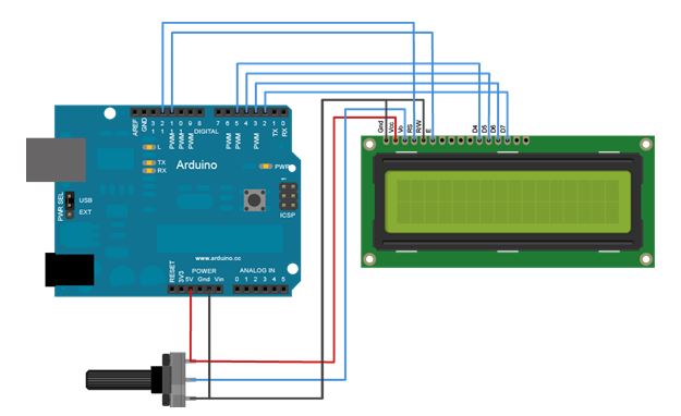 Menampilkan LCD pada Arduino Uno dengan Potensiometer ~ Tutorial ...