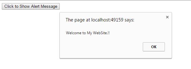 How to Display Alert Message through Code behind in Asp.Net - D365 F&O ...