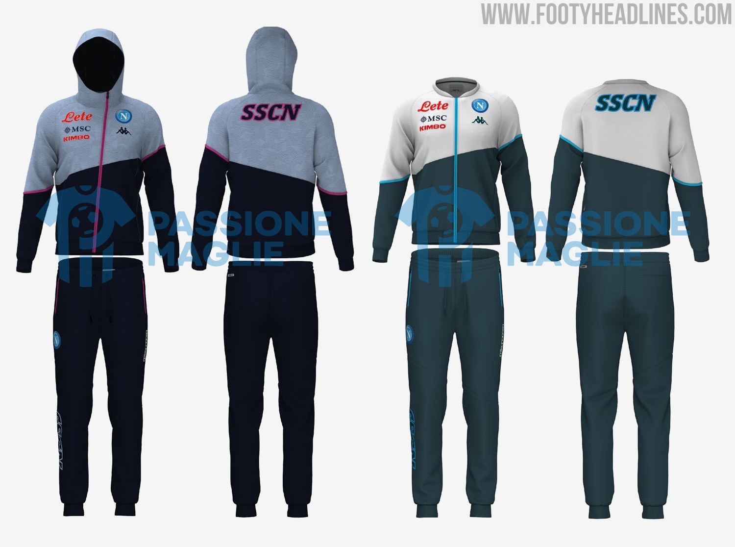 Napoli 20-21 Home, Away & Third Kit Colors + Training / Lifestyle ...