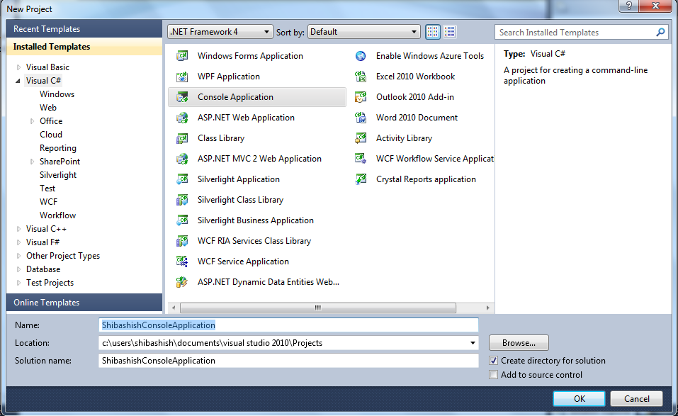 DotNetOcean: Simple Console Application For a Beginners