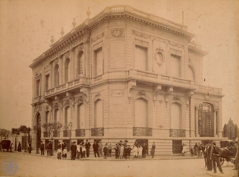 Palacio Devoto, en la esquina de Callao y Charcas, Buenos Aires, c1900 ...