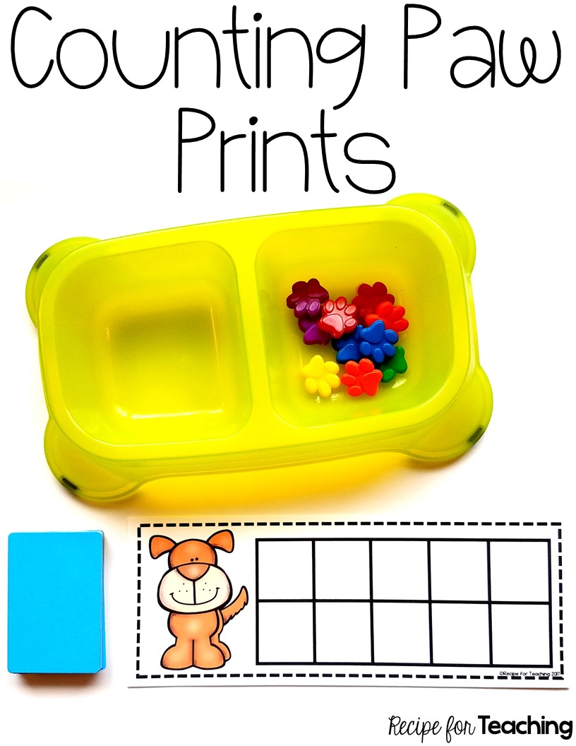 Paw Print Math - Recipe for Teaching