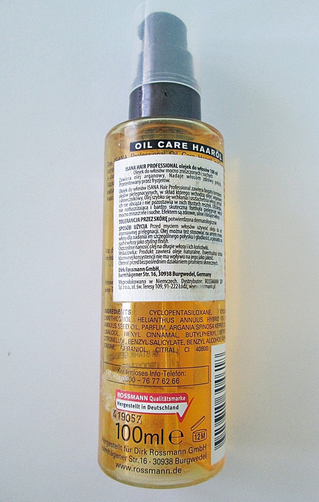 Isana Hair Professional Oil Care Haaröl | Kosmetyczne doznania Pingwinowej