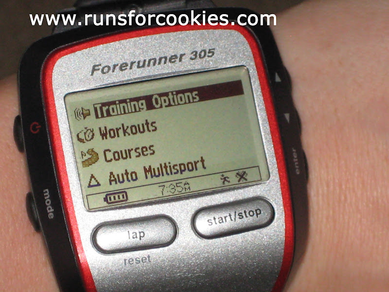 Runs for Cookies: TUTORIAL: How to use your Garmin Forerunner 205/305
