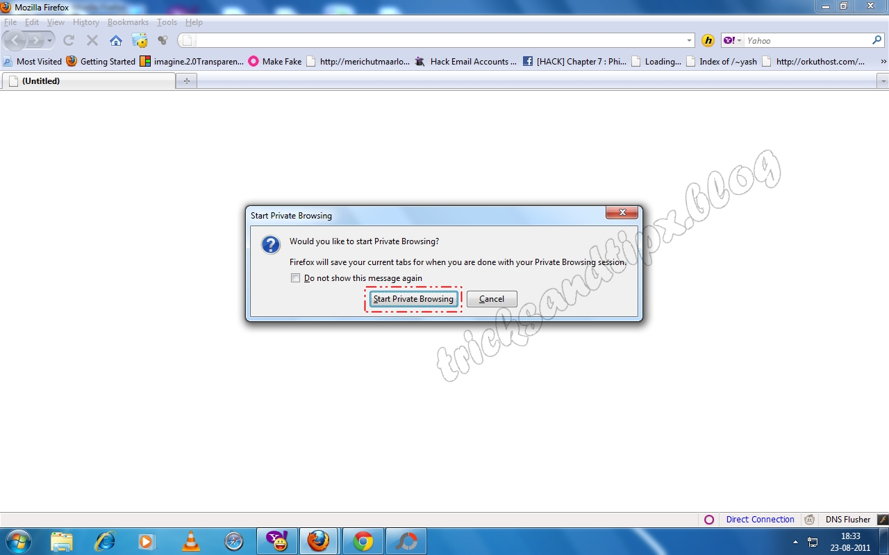 Tricks And Tips: Use Of Private Browsing Option In Mozilla Firefox