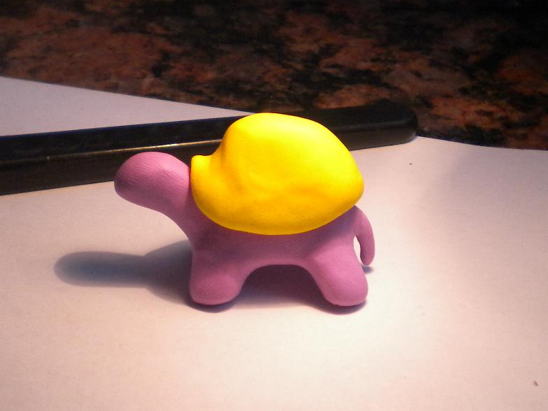 Modelina - figurki i zabawki: Żółw z modeliny krok po kroku