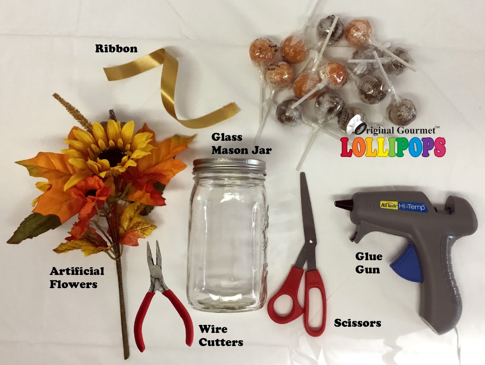 Original Gourmet Lollipop Fall Centerpiece