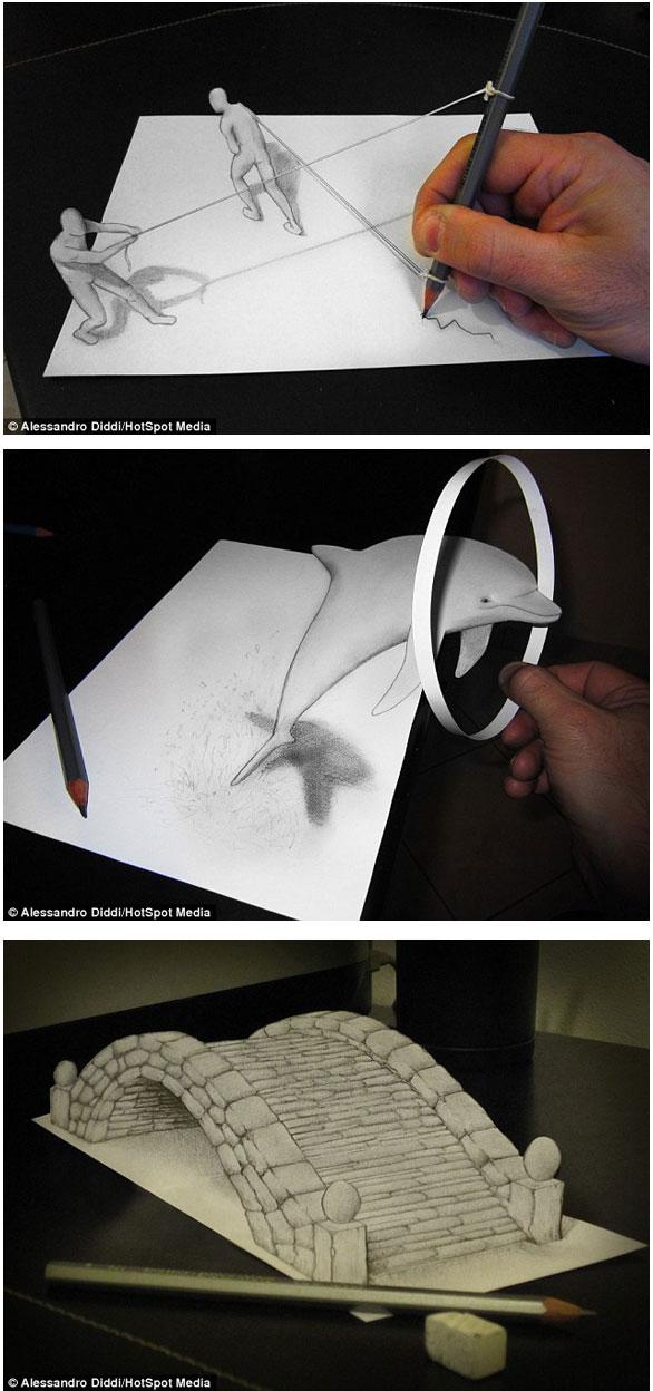 Lukisan Dari Pensil Yang Sangat 3D (12 Gambar) - Pen Canggih