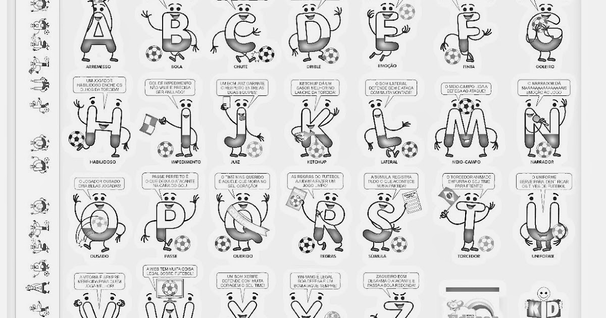 ALFABETO DO FUTEBOL ~ Espaço Infantil