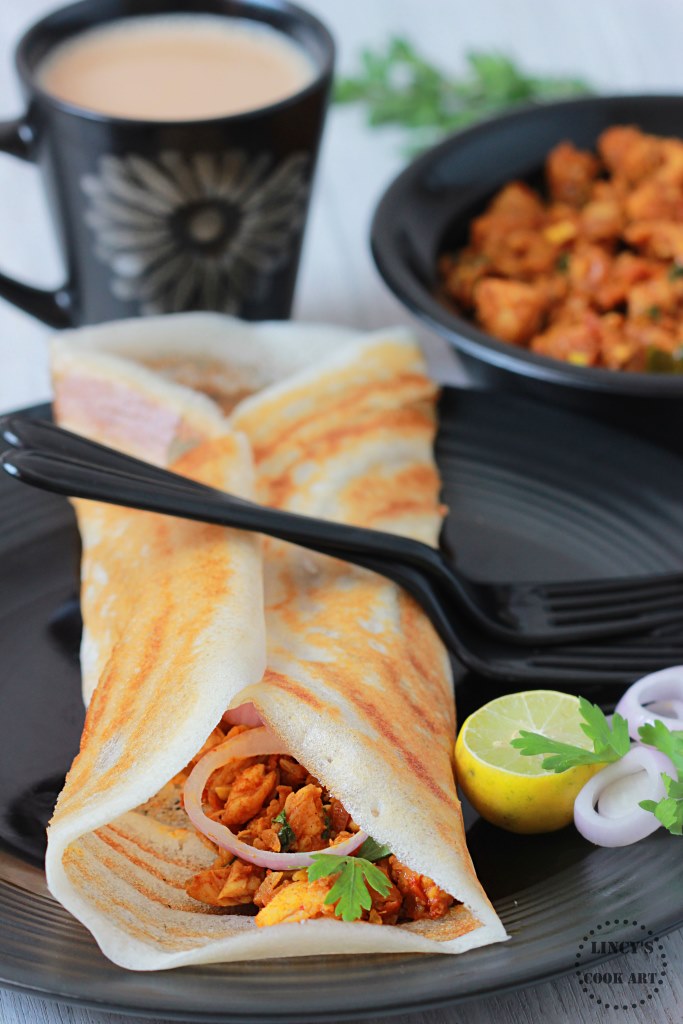 Chicken Masala Dosa ~ Lincy's Cook Art