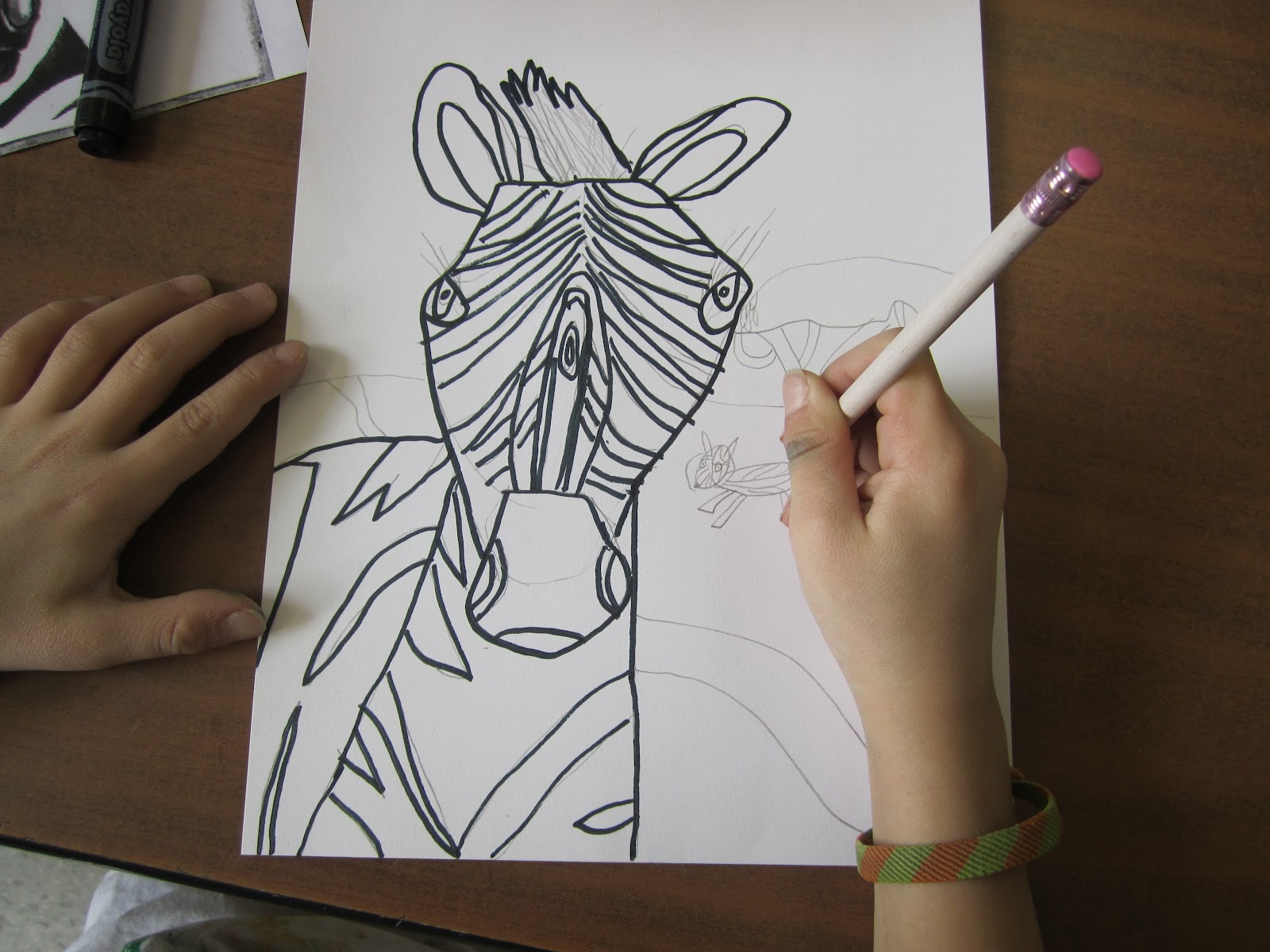 Think Create Art: Zebras- 3rd Grade