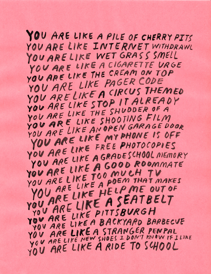 The Luckiest: Handwritten Poems by Nicole Lavelle