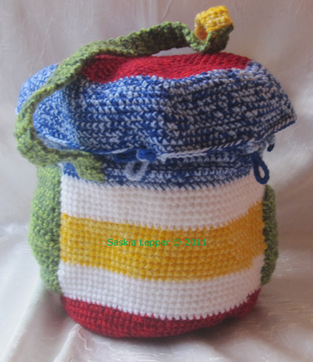 Kleines Fadenallerlei: Häkelbeutel - Aufbewahrung von Strickzeug für ...