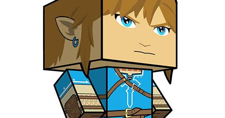 The Legend of Zelda: Breath of the Wild - Link Cubee Paper Toy ...