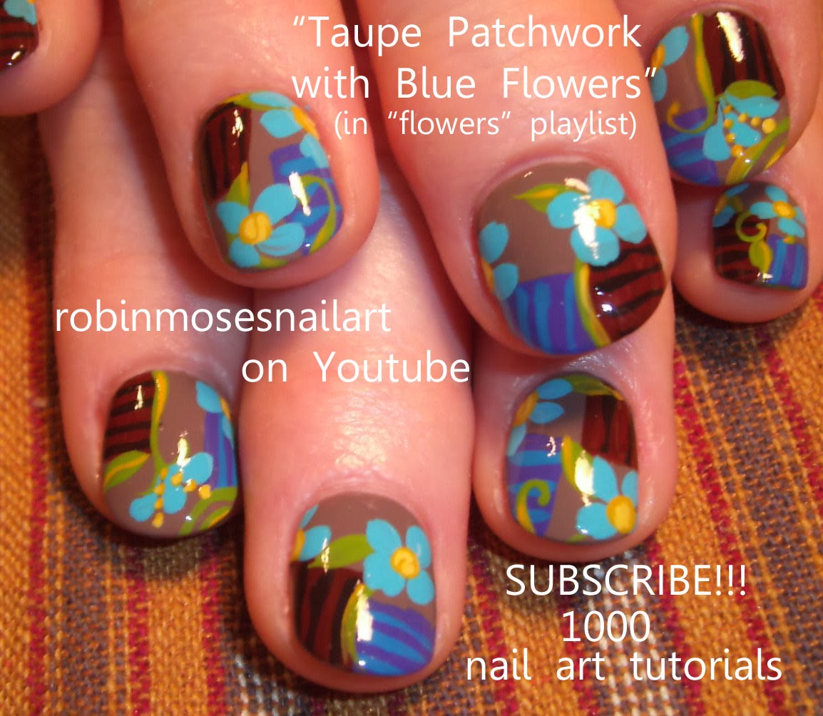 Nail Art by Robin Moses: "fall leaves" "fall nails" "FALL NAIL ART ...