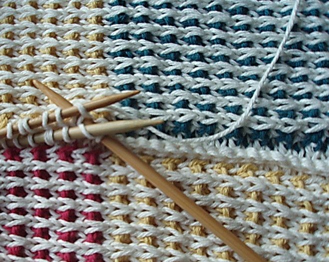 Knitting | Work in Progress: Pattern | Tikkyn Reversible Afghan