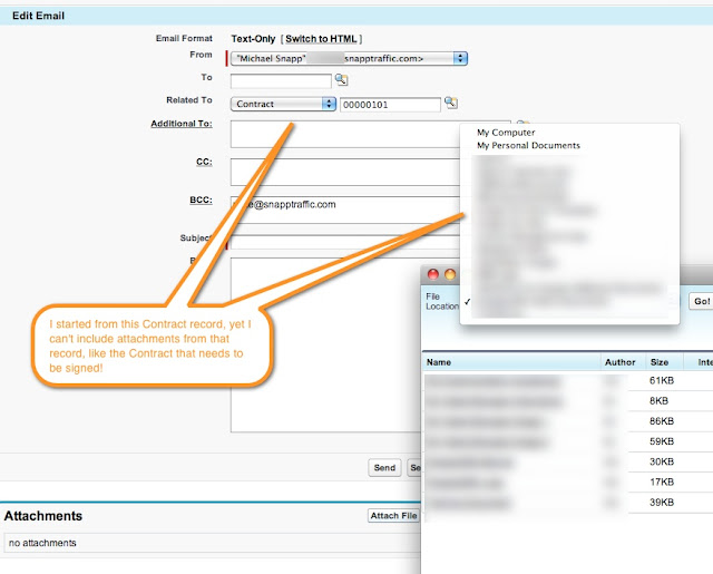 Salesforce Vision: Salesforce Email With Attachments