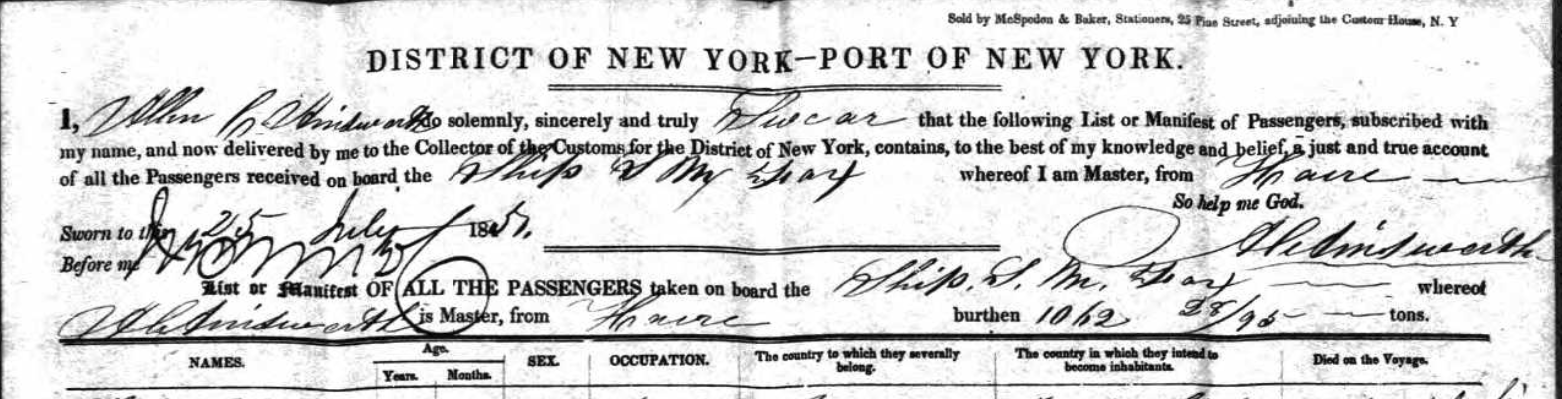 Through The Years: Journey to America