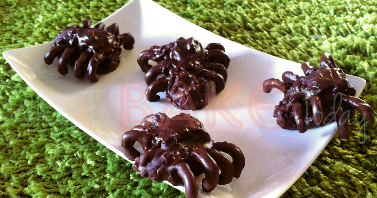 What To Bake Today: Crunchy Chocolate Spiders (Halloween)