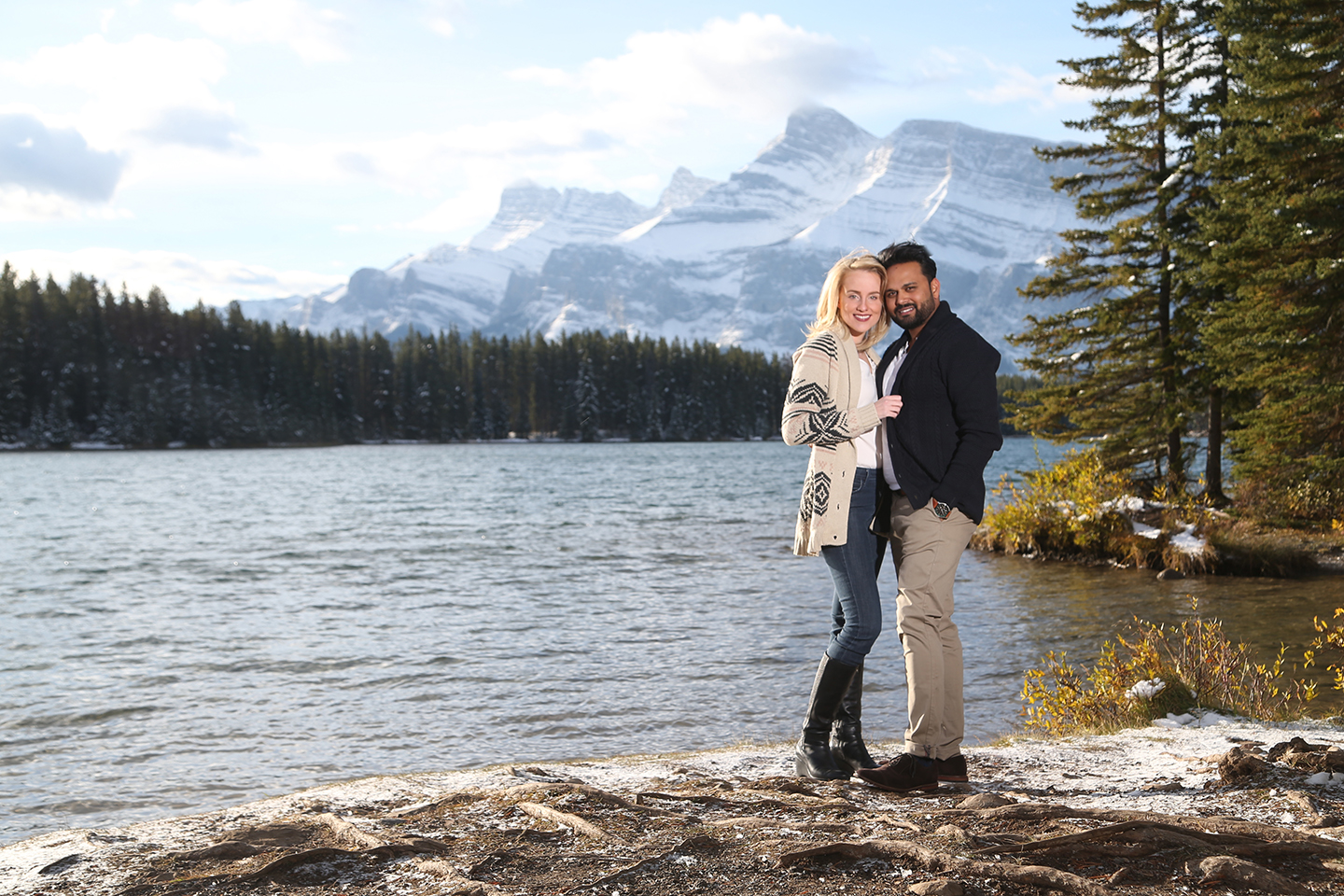 Alpine Peak Photography: Banff Engagement Photographer - Fall Portraits