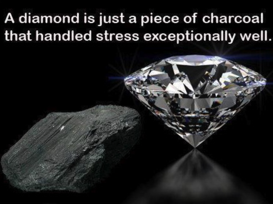 kandeej.com: How To Make A Diamond or When Life Feels Too Hard...