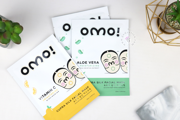 Review OMO! Cupra Silk Facial Mask (Varian Aloe vera & Vitamin C ...
