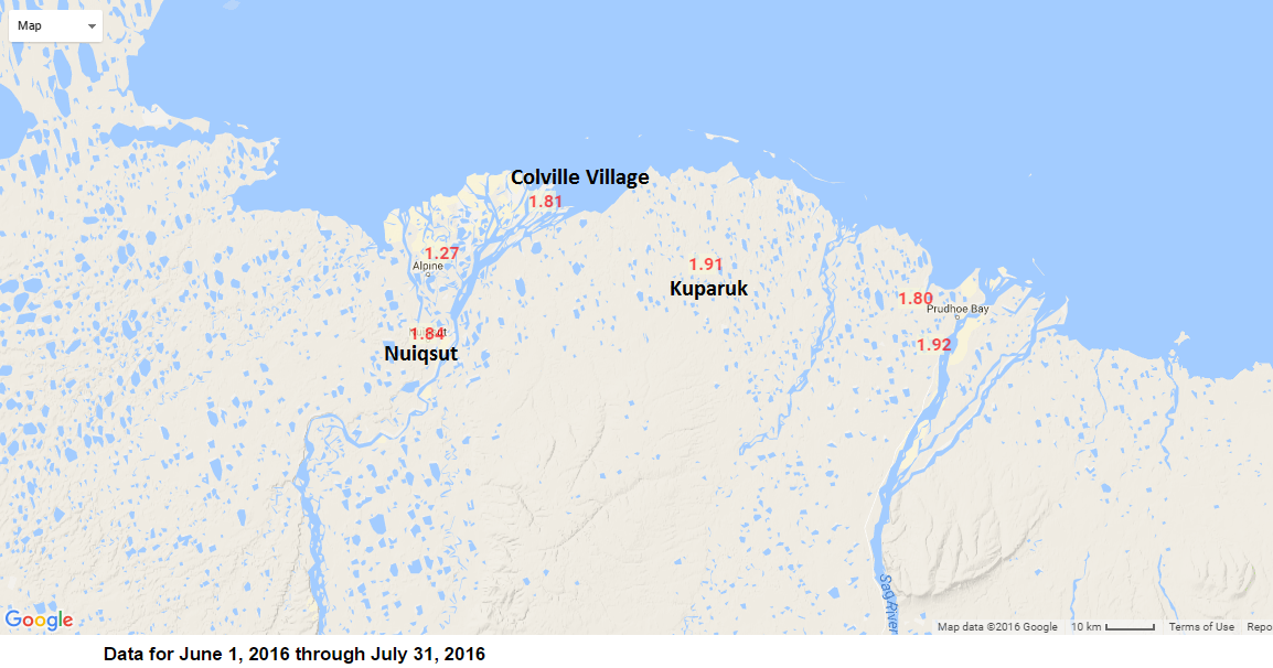 Deep Cold: Alaska Weather & Climate: Colville Delta Dryness