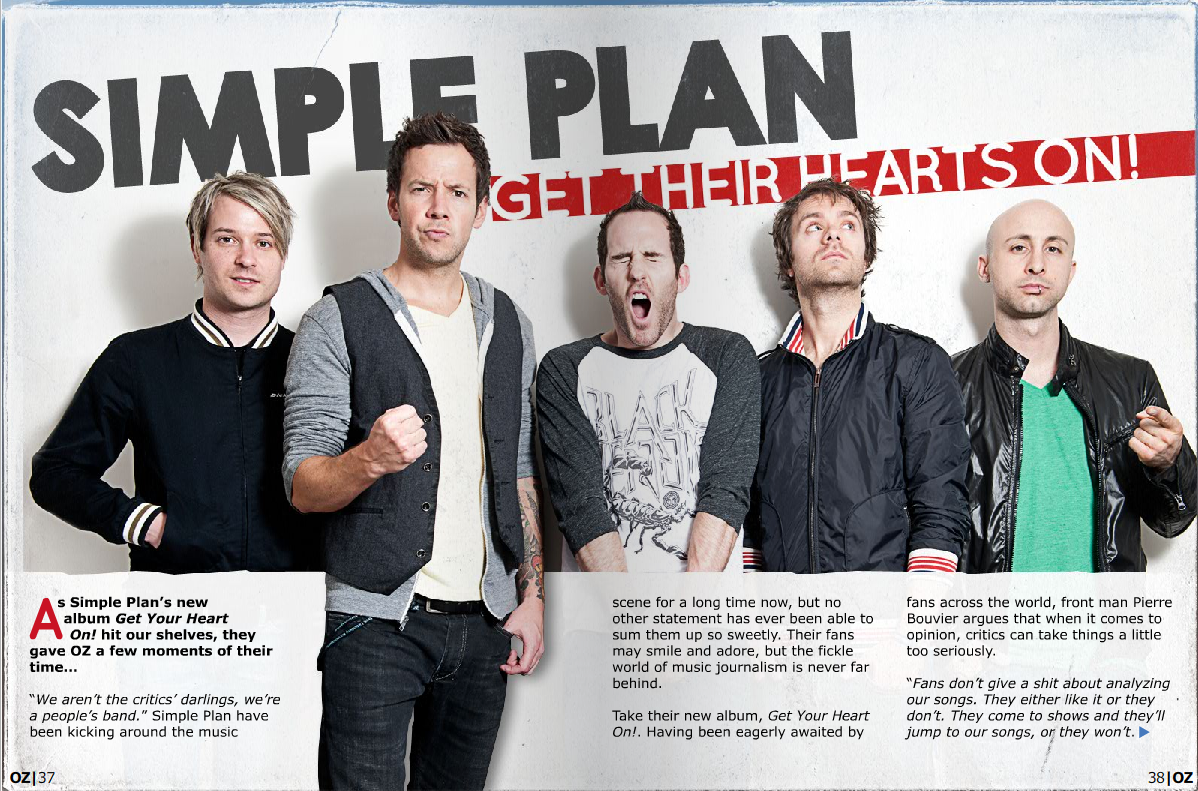 Simple Plan Mexico: Simple Plan en OurZone Magazine