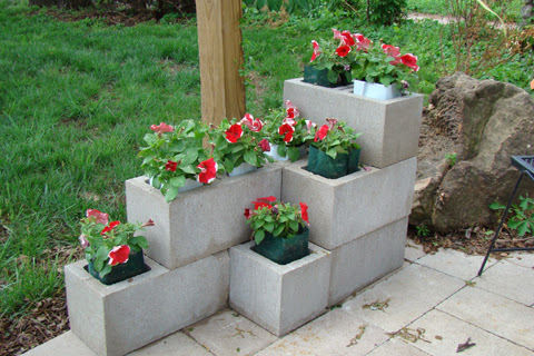 MAKING CINDER BLOCK PLANTER - STEP BY STEP - BACKYARD and PATIOS