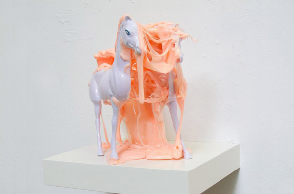 ?: stefan gross : melted plastic sculptures
